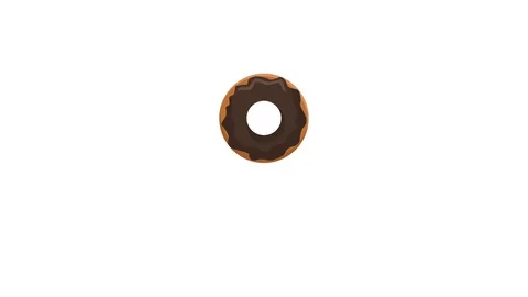 Raining donuts over white background HD ... | Stock Video | Pond5
