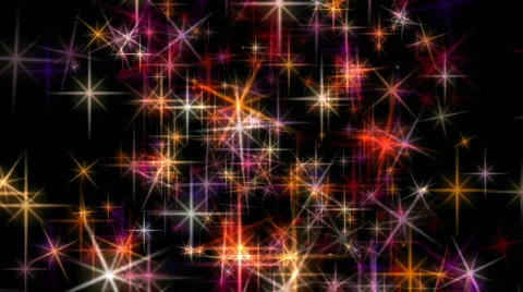 Raining Stars Animation | Stock Video | Pond5