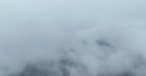 Rainy weather in mountains. Misty fog bl... | Stock Video | Pond5