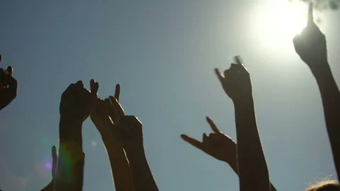 Concert Hand Sign Stock Videos – Royalty-Free HD & 4K Videos