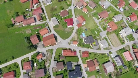 Raised-relief map of a small village in ... | Stock Video | Pond5