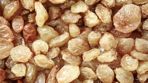 Raisin dried grape as food background 4K | Stock Video | Pond5
