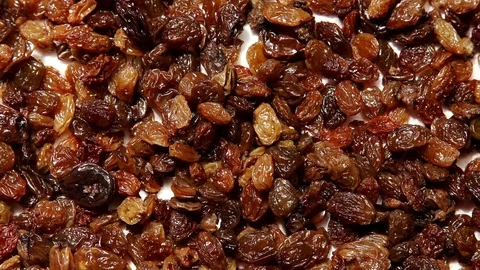 Raisin dried grape as food background 4K | Stock Video | Pond5