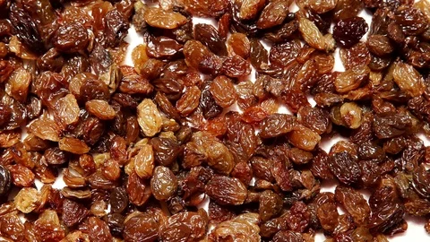Raisin dried grape as food background 4K | Stock Video | Pond5