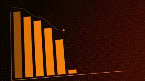 Raising bars of graph animation blue bac... | Stock Video | Pond5