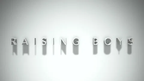 raising boys 3D title animation white t... | Stock Video | Pond5