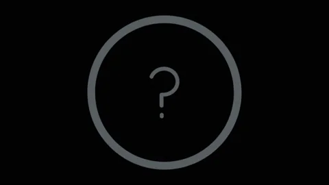 Raising Question Mark Symbol in Black Ba... | Stock Video | Pond5