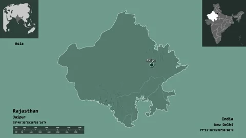 Rajasthan Map Stock Footage ~ Royalty Free Stock Videos | Pond5