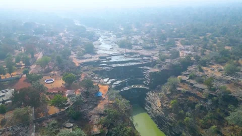 The Rajdari and Devdari waterfalls are l... | Stock Video | Pond5