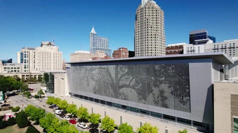 Raleigh Downtown Convention Center Aeria... | Stock Video | Pond5