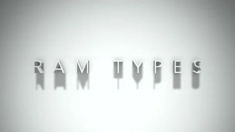 ram types 3D title animation with shadow... | Stock Video | Pond5
