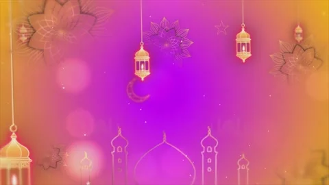 Ramadan Animated Background With Lantern... | Stock Video | Pond5
