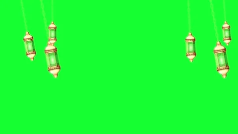 Ramadan lantern animation on a green scr... | Stock Video | Pond5