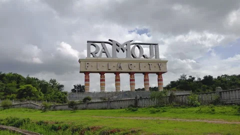 ramoji film city arch reveal shot 4k | Stock Video | Pond5
