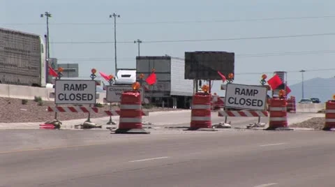 Freeway On Ramp Signs Stock Footage ~ Royalty Free Stock Videos | Pond5