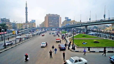 Ramses Square in Cairo Downtown, Egypt | Stock Video | Pond5