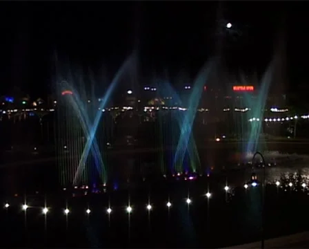 Musical Fountain Stock Footage ~ Royalty Free Stock Videos | Pond5