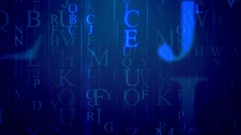 Random alphabet letters background. Seam... | Stock Video | Pond5