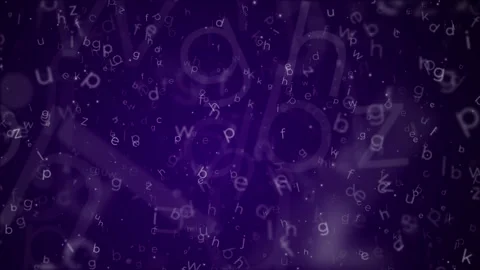 Random arabic alphabet particles on dark... | Stock Video | Pond5