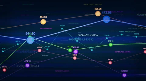 Random chart with numbers | Stock Video | Pond5