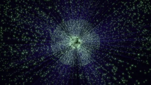 Random flying glitters with neon led lig... | Stock Video | Pond5