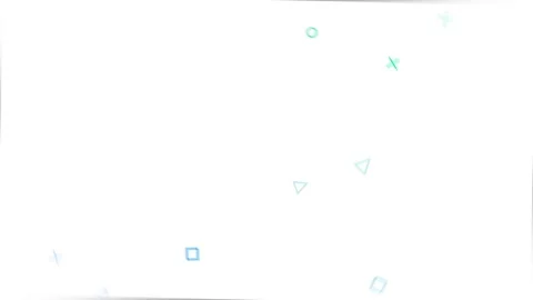 Random geometric shapes on a white backg... | Stock Video | Pond5