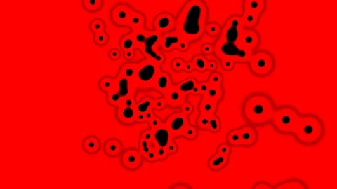 Random Glowing Blobs Animation Distorted... | Stock Video | Pond5