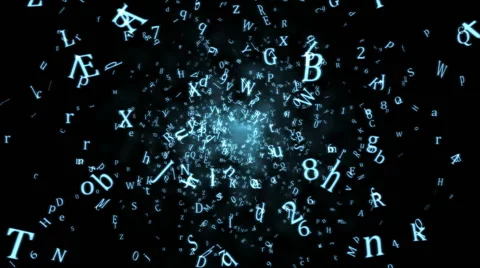 Random Letters Abstract Animation - Loop... | Stock Video | Pond5