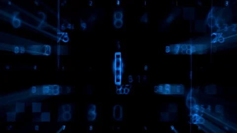 Random Numbers with Light Rays Backgroun... | Stock Video | Pond5