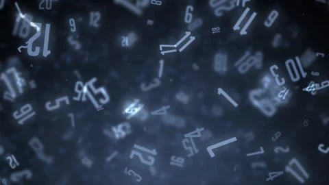 Random Particle Numbers Background | Stock Video | Pond5