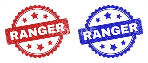 RANGER Rosette Stamp Seals Using Corroded Surface ~ Clip Art #146416047