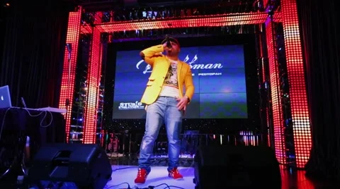 Rapper On Stage Stock Video Footage | Royalty Free Rapper On Stage ...