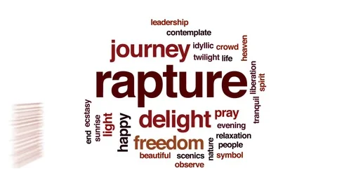 Rapture animated word cloud, text design... | Stock Video | Pond5