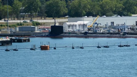 *Rare* Establishing shot of U.S. Navy F... | Stock Video | Pond5