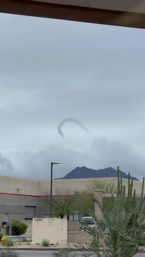 Rare Horseshoe Vortex Spotted in Arizona... | Stock Video | Pond5