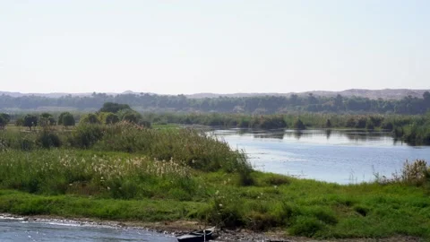Rare shot of Remote Nile River Islands i... | Stock Video | Pond5