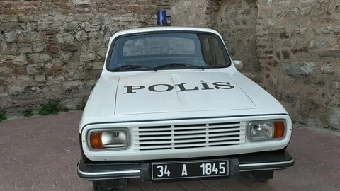Rare Vintage Police Car, Istanbul, Turke... | Stock Video | Pond5