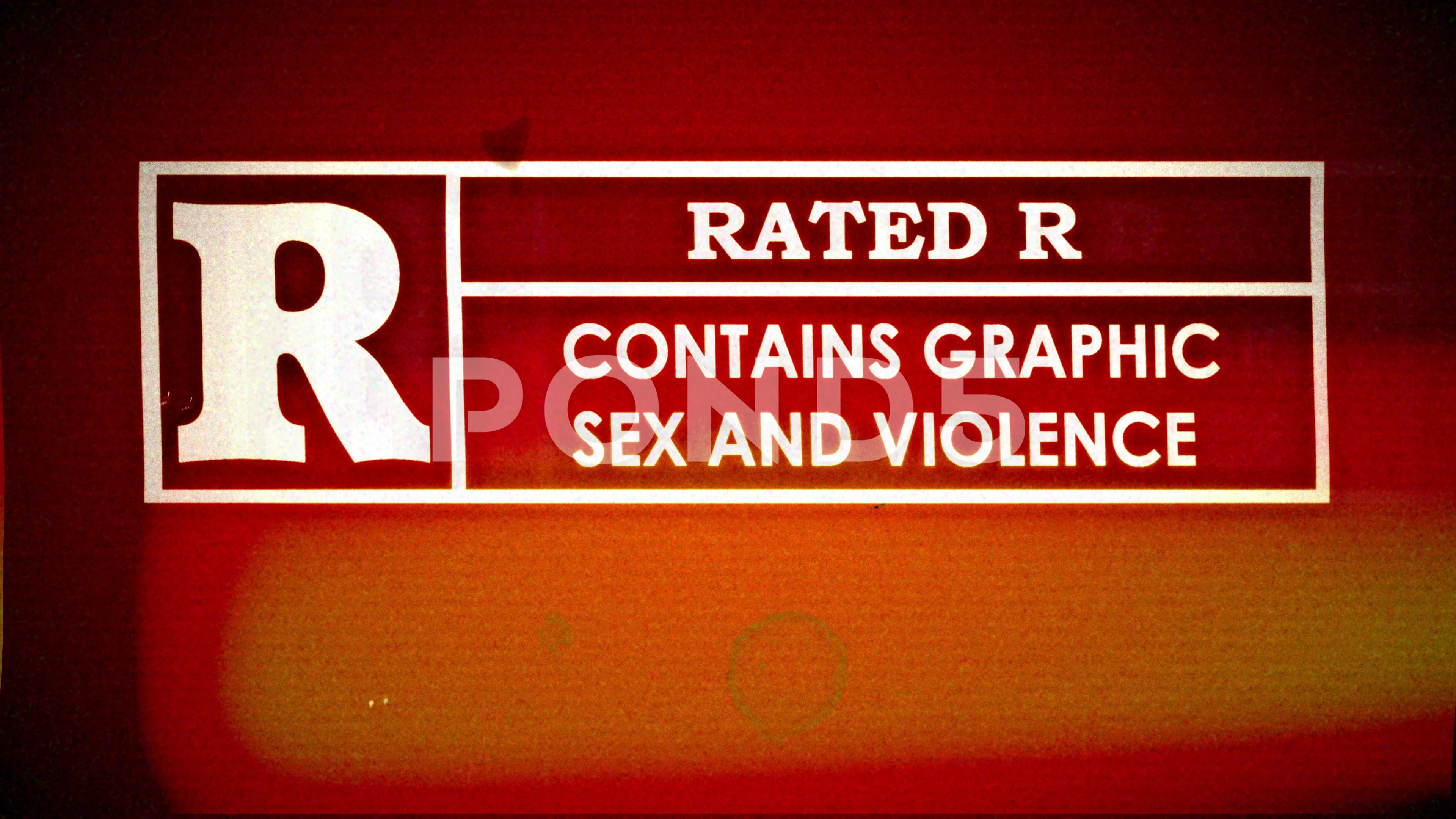 Rated R Logo For Violence
