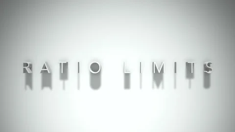 ratio limits 3D title animation white te... | Stock Video | Pond5