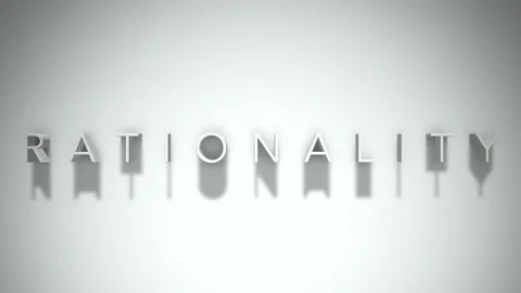 Rationality 3D title animation text with... | Stock Video | Pond5