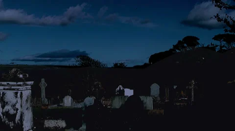 Raven Graveyard Stock Video Footage | Royalty Free Raven Graveyard ...