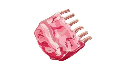 Chopping Meat Animation Stock Video Footage | Royalty Free Chopping ...