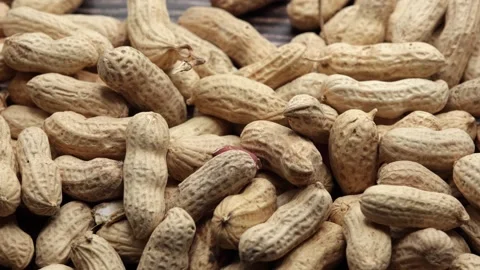 Raw Peanuts And Open Nut. Panning Dolly ... | Stock Video | Pond5