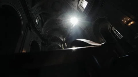 A ray of light through the window in an ... | Stock Video | Pond5