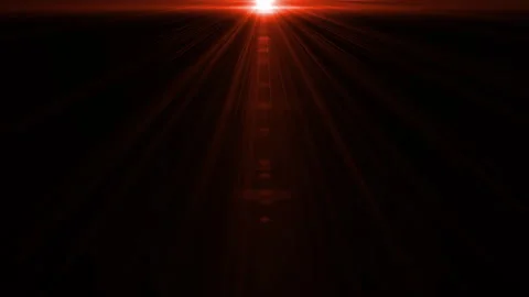 Rays of red glowing light from the light... | Stock Video | Pond5