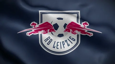 RB Leipzig Germany Blue Logo Flag Loop B... | Stock Video | Pond5