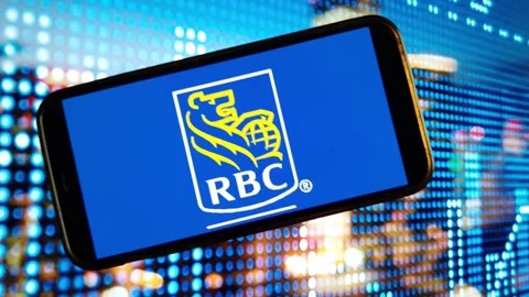 RBC logo displayed on mobile phone | Stock Video | Pond5