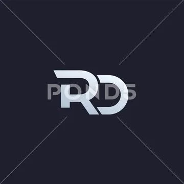 RD letters logo design, vector monogram Illustration #230588376