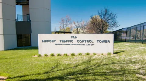 RDU Airport FAA Air Traffic Control Towe... | Stock Video | Pond5