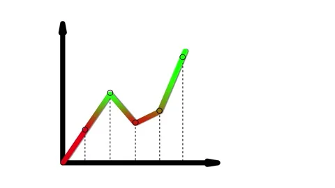 Reach goal, graph, diagram of success. S... | Stock Video | Pond5